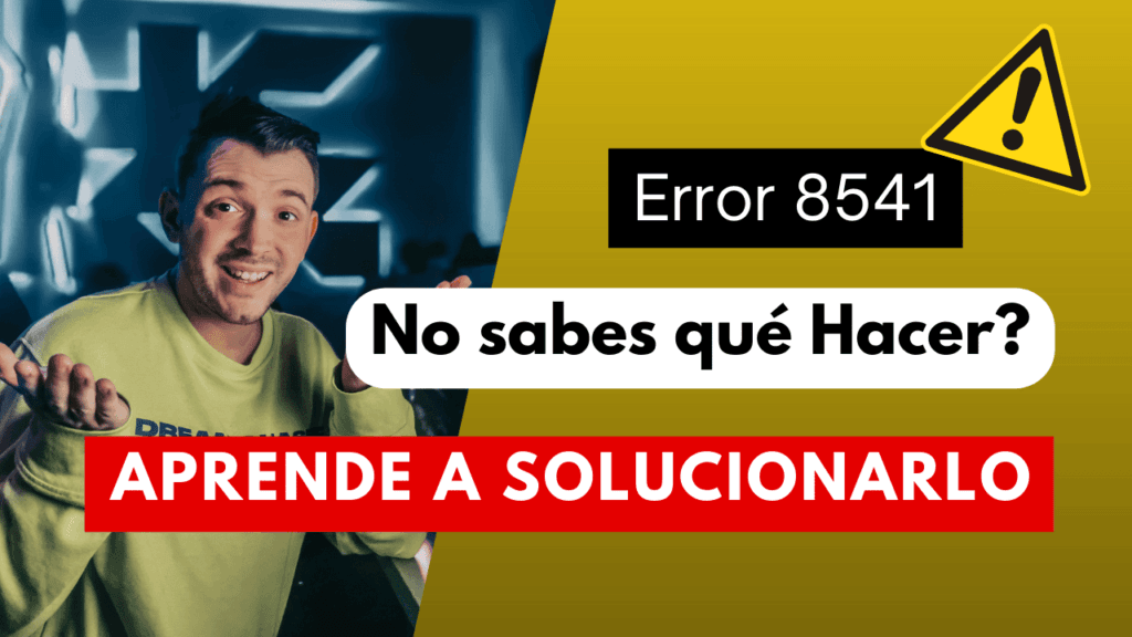 Guía para resolver el código de error 8541 de Amazon